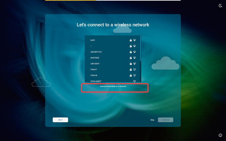 Troubleshooting: Configuring a Network during the Onboarding
