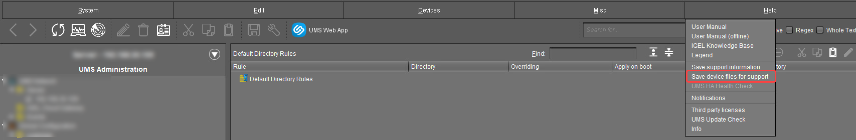 Debugging / How to Collect and Send Device Log Files to IGEL Support