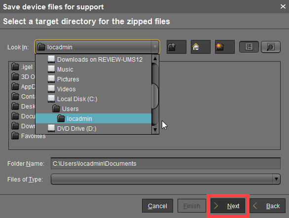 Debugging / How to Collect and Send Device Log Files to IGEL Support