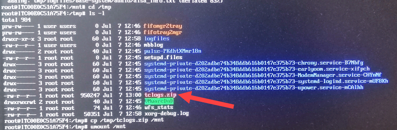 Debugging / How to Collect and Send Device Log Files to IGEL Support