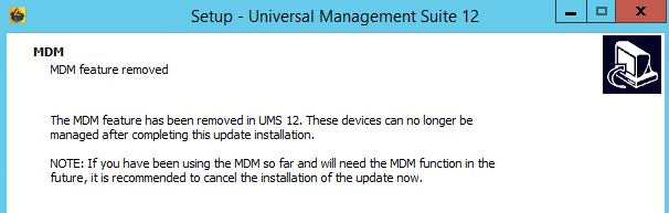 Installing / Upgrading to IGEL UMS 12
