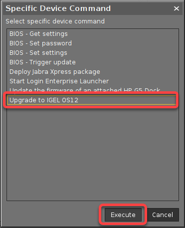 Upgrading (Migration) from IGEL OS 11 to IGEL OS 12