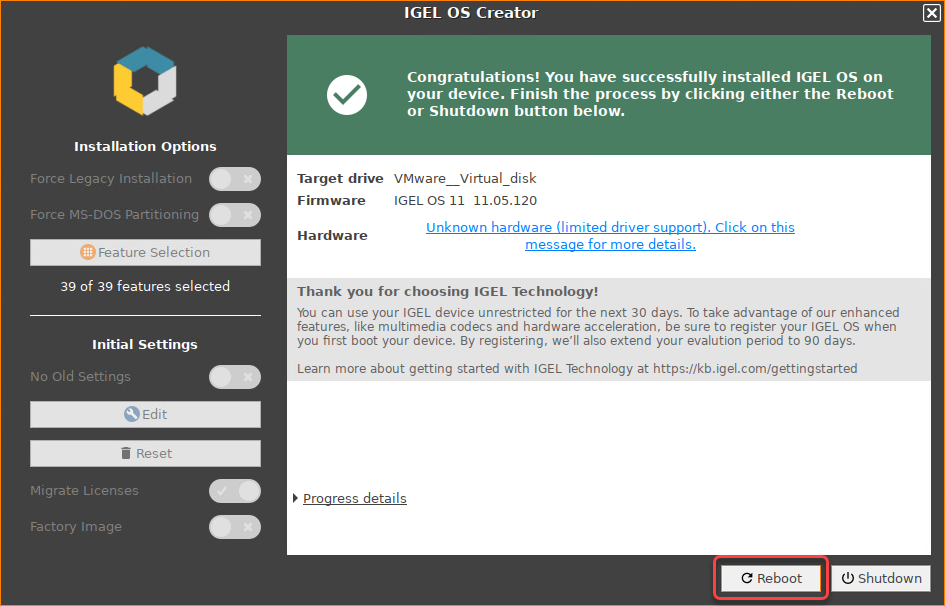 Installation Procedure