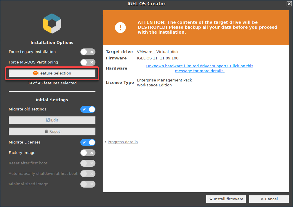 Installation Procedure for Factory Images