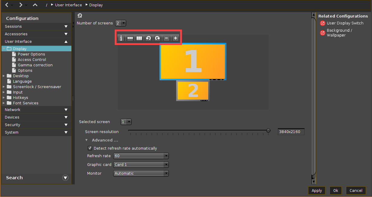 Display Settings in IGEL OS