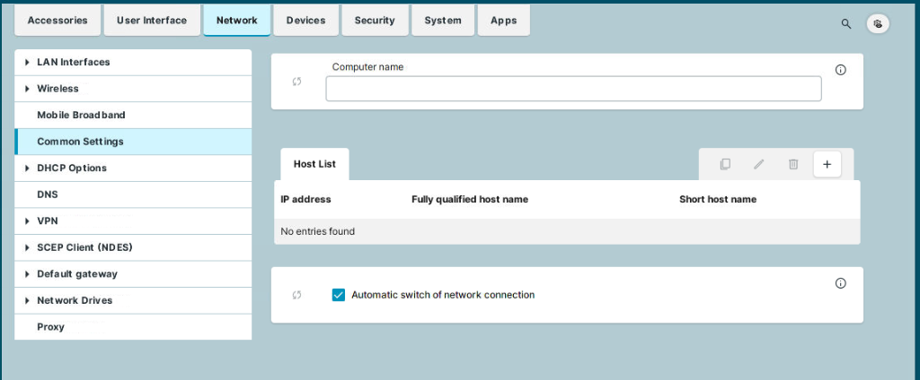 Common Settings Of The Network In Igel Os 12 
