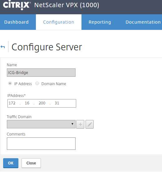 Configuring Netscaler