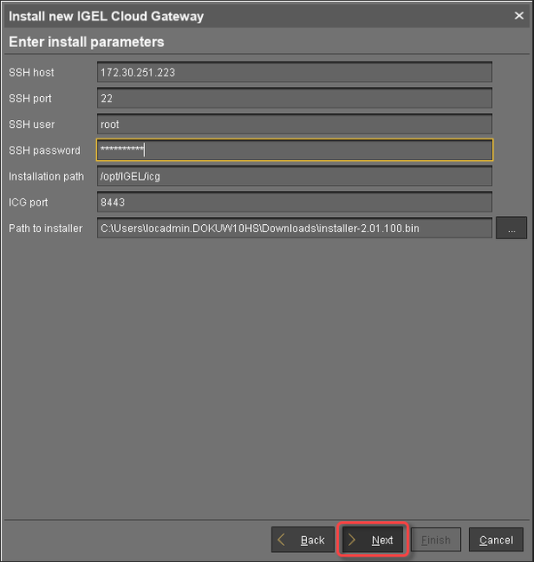 Installing the IGEL Cloud Gateway