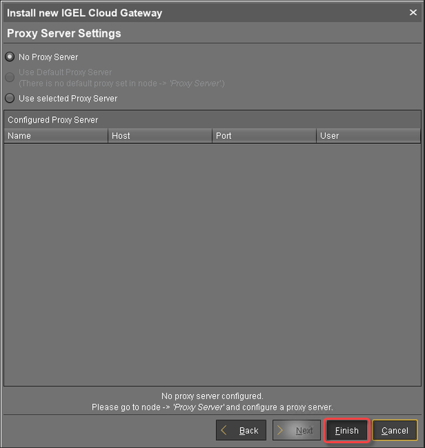 Installing the IGEL Cloud Gateway