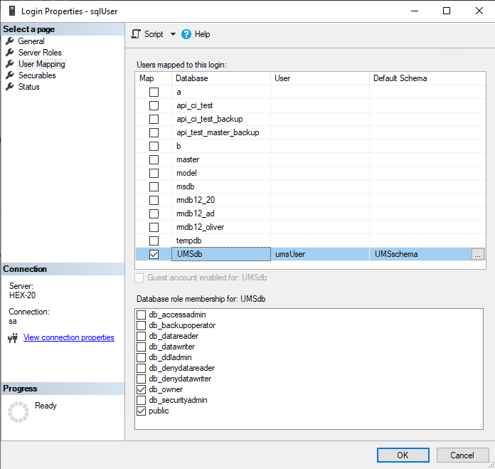 Microsoft SQL Server/Cluster with Native SQL Authentication