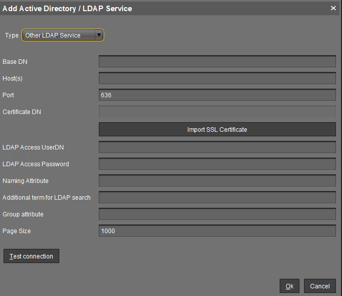 Configuring an LDAP Connection