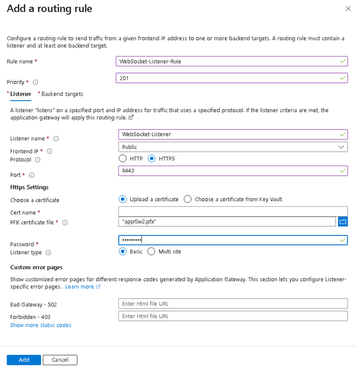 Azure Application Gateway: Example Configuration as Reverse Proxy in IGEL UMS with SSL Offloading