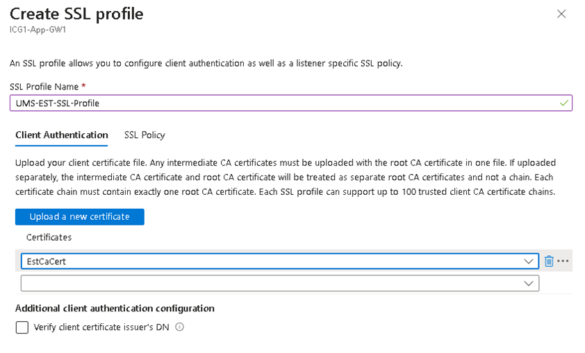 Azure Application Gateway: Example Configuration as Reverse Proxy in IGEL UMS with SSL Offloading