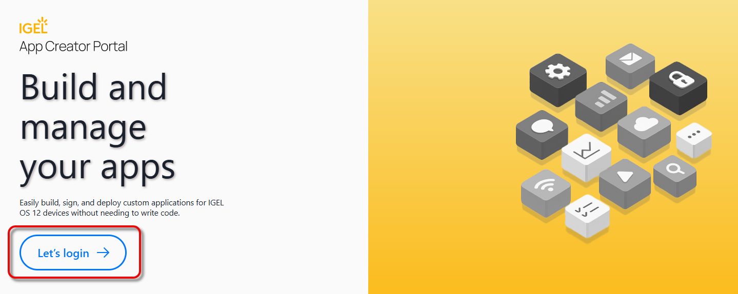 IGEL App Creator Portal
