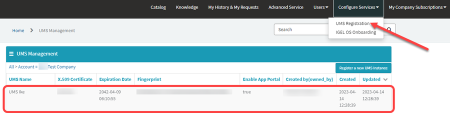 Transferring or Registering the UMS ID