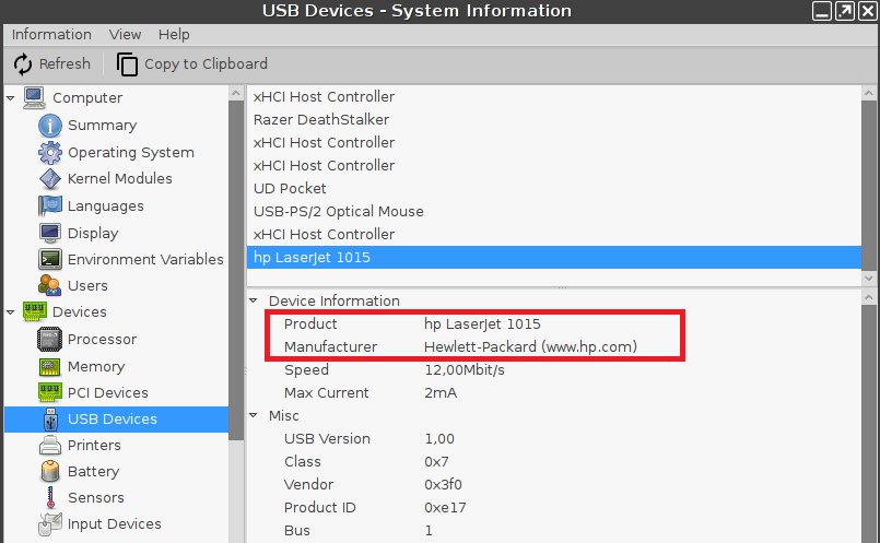 Settings to Be Configured for Each Printer Port Type