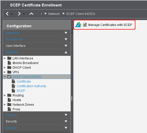 Activating the SCEP Client