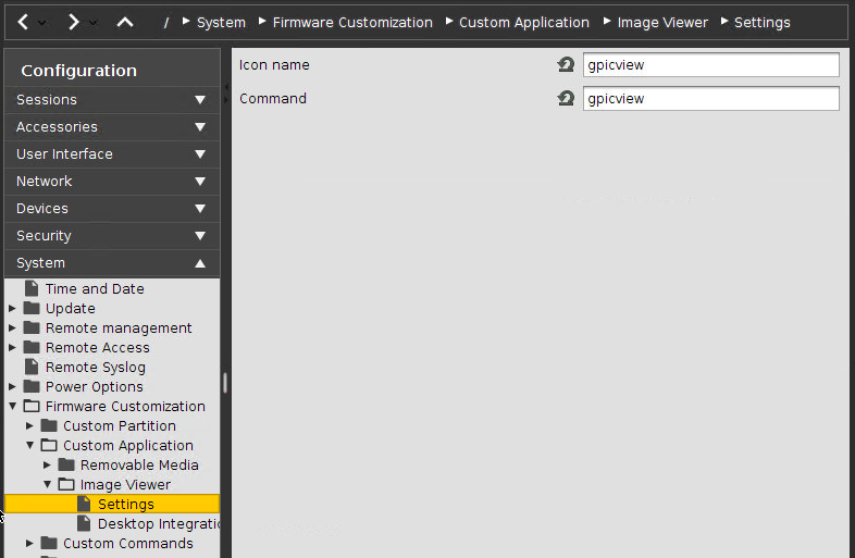 Adding an Icon for the Image Viewer