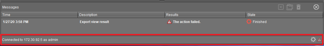 Status Bar in the IGEL UMS Console