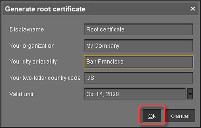 Creating a Certificate for the ICG Using the IGEL UMS