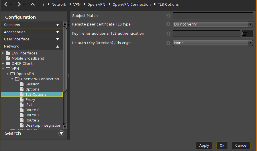 TLS Options for IGEL OS OpenVPN
