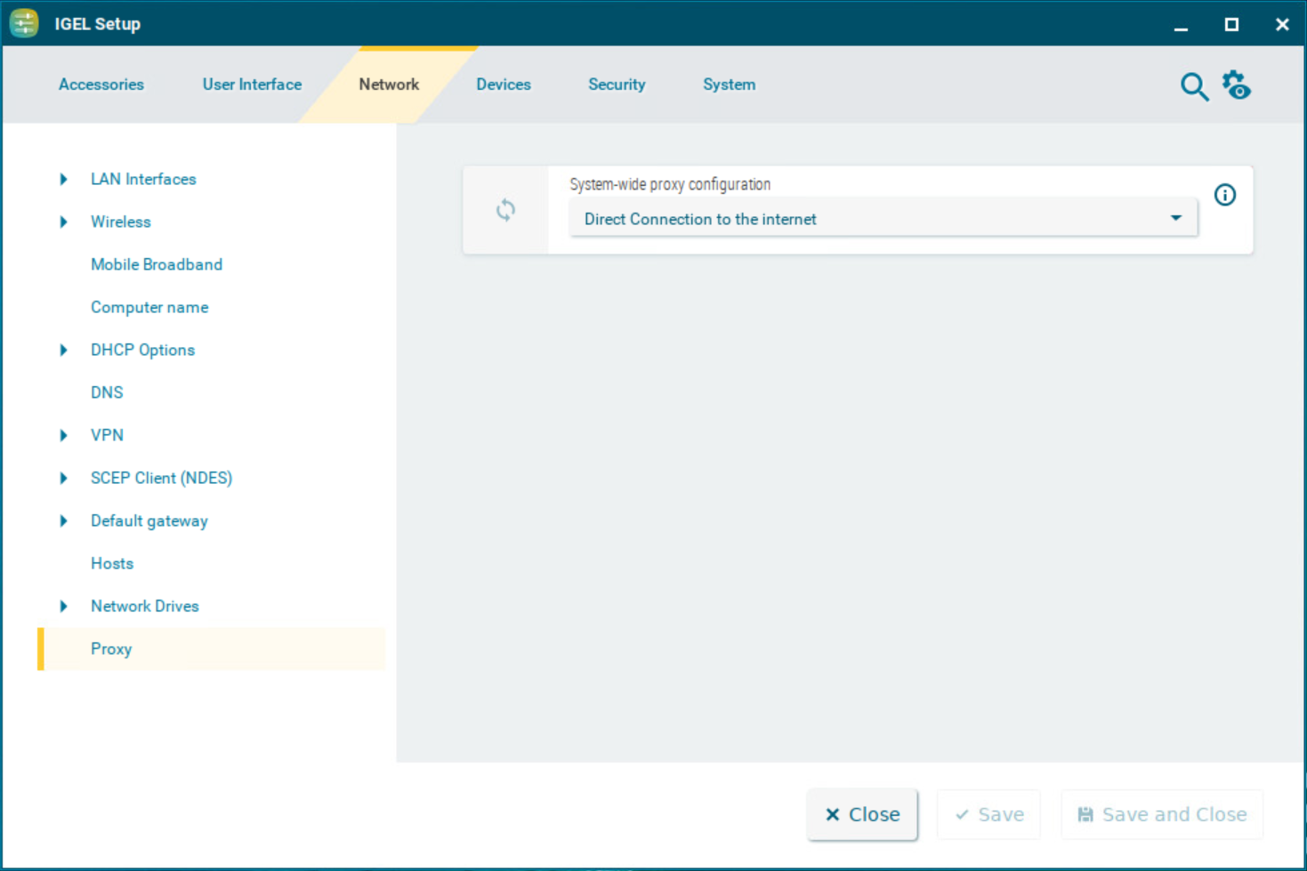 Proxy Configuration in IGEL OS 12