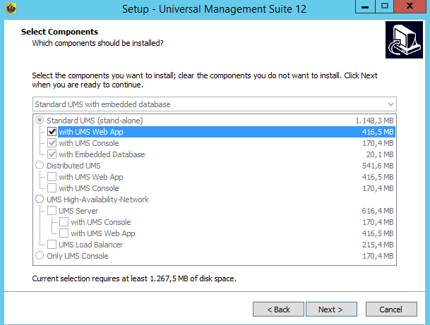 Updating the IGEL UMS under Windows