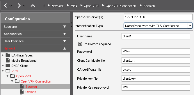 Authenticating with Name/Password with TLS Certificates