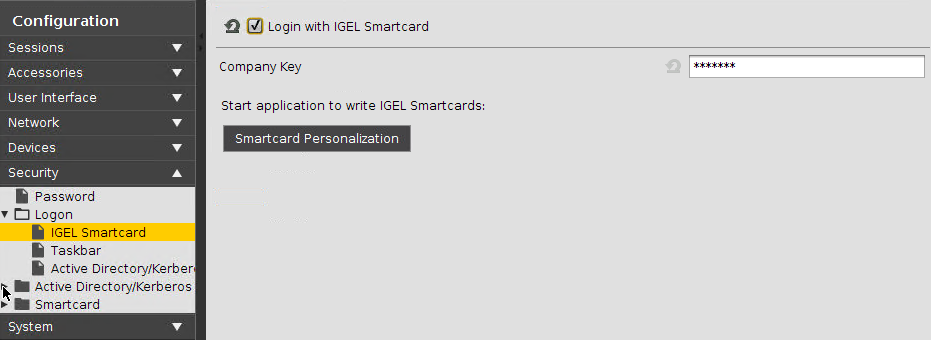 Folder "Smartcard Operation"