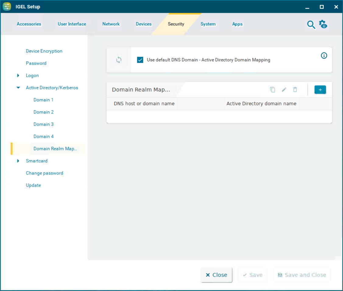 Domain Realm Mapping in IGEL OS 12