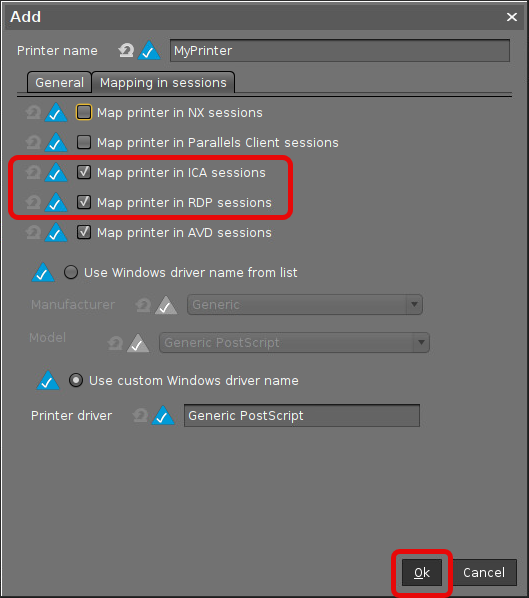 How to Map a Local Printer to a Citrix or RDP Session on IGEL OS