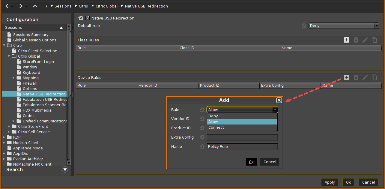 Native USB Redirection for Citrix Sessions in IGEL OS