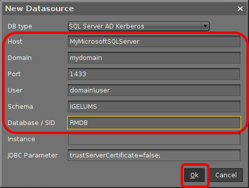 Microsoft SQL Server/Cluster with Active Directory (AD) Authentication via Kerberos