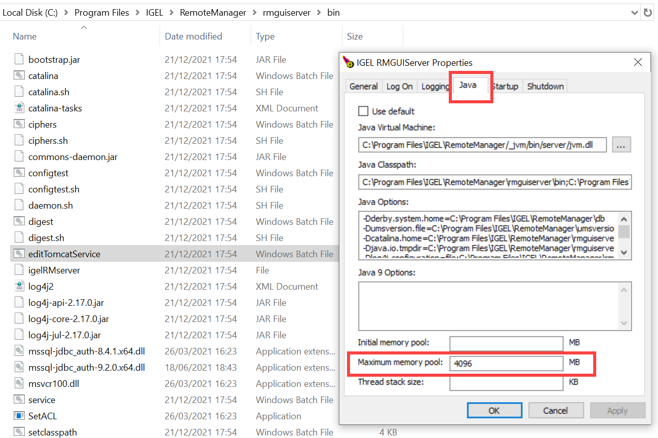 How to Configure Java Heap Size for the UMS Server
