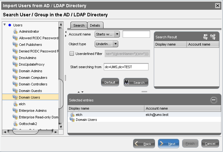 Importing Active Directory Users