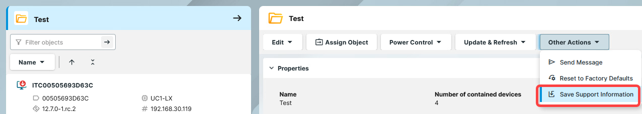 How to Save Support Information and Log Files in the IGEL UMS Web App