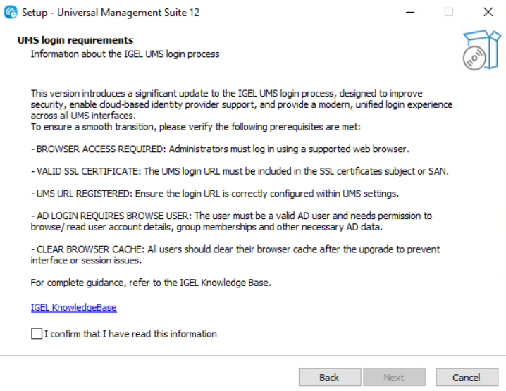 IGEL UMS unter Windows installieren