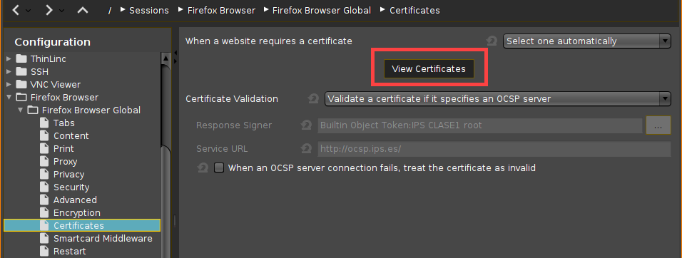 Installing Certificates Manually in IGEL OS