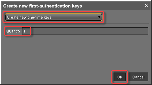 How to Generate First-Authentication Keys for Devices in the ICG