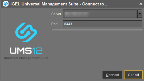 Connecting the UMS Console to the IGEL UMS Server