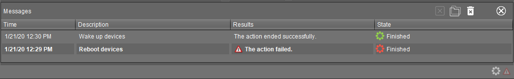Messages in the IGEL UMS Console