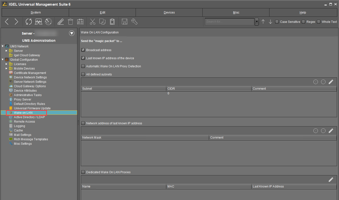 How to Remove a Wake on LAN Proxy in IGEL UMS