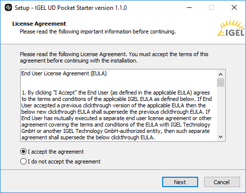 IGEL UD Pocket Manual