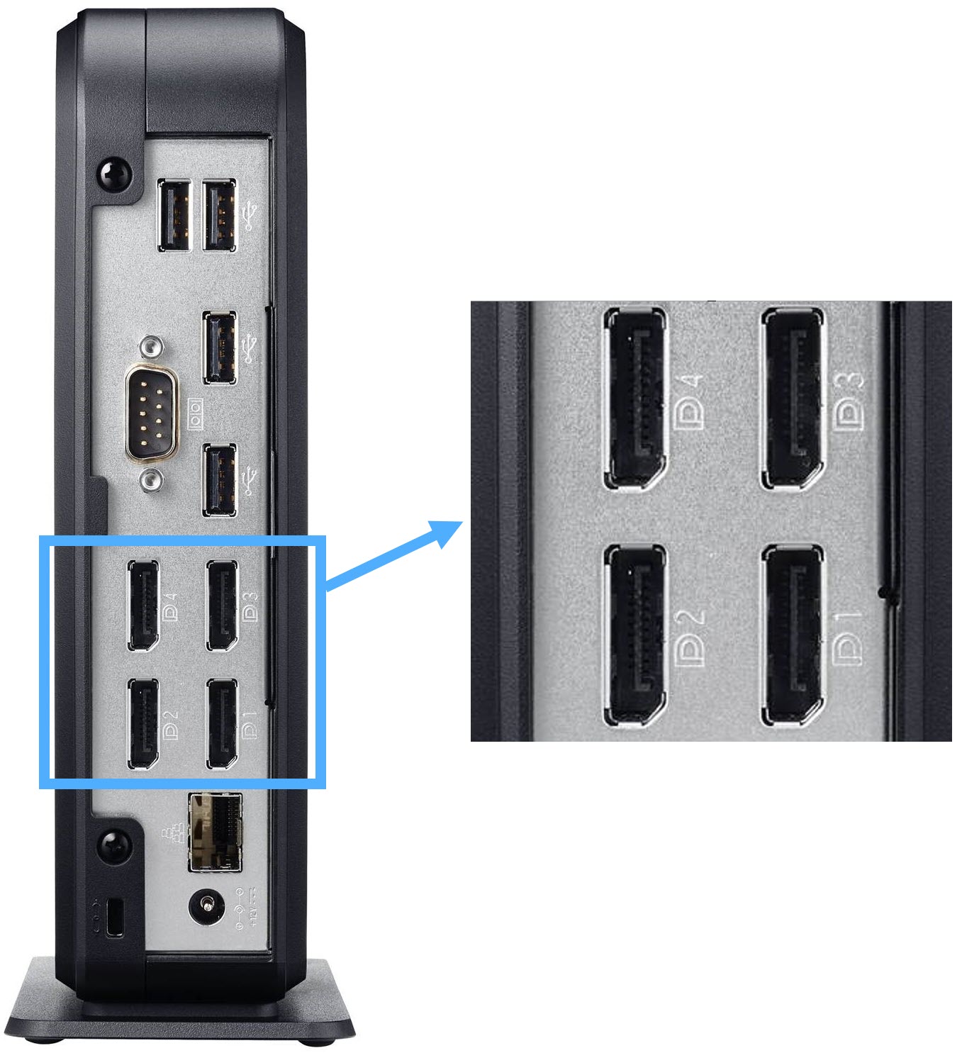 UD7 Model H860C: Multistream Transport (MST) / Monitor Daisy Chaining