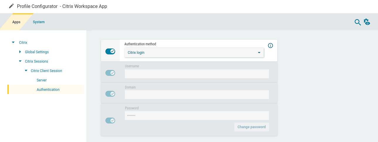 Configuration of the Citrix Workspace App on IGEL OS