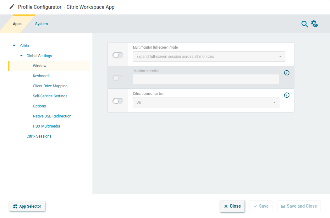 Configuration of the Citrix Workspace App on IGEL OS