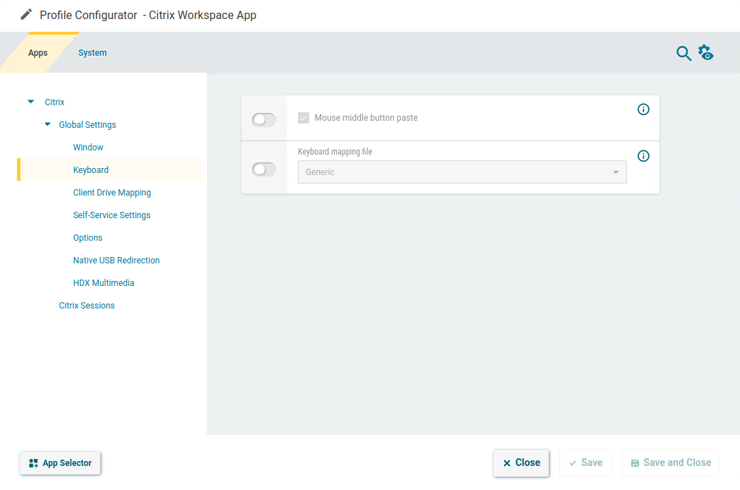 Configuration of the Citrix Workspace App on IGEL OS