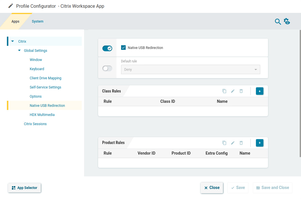 Configuration of the Citrix Workspace App on IGEL OS